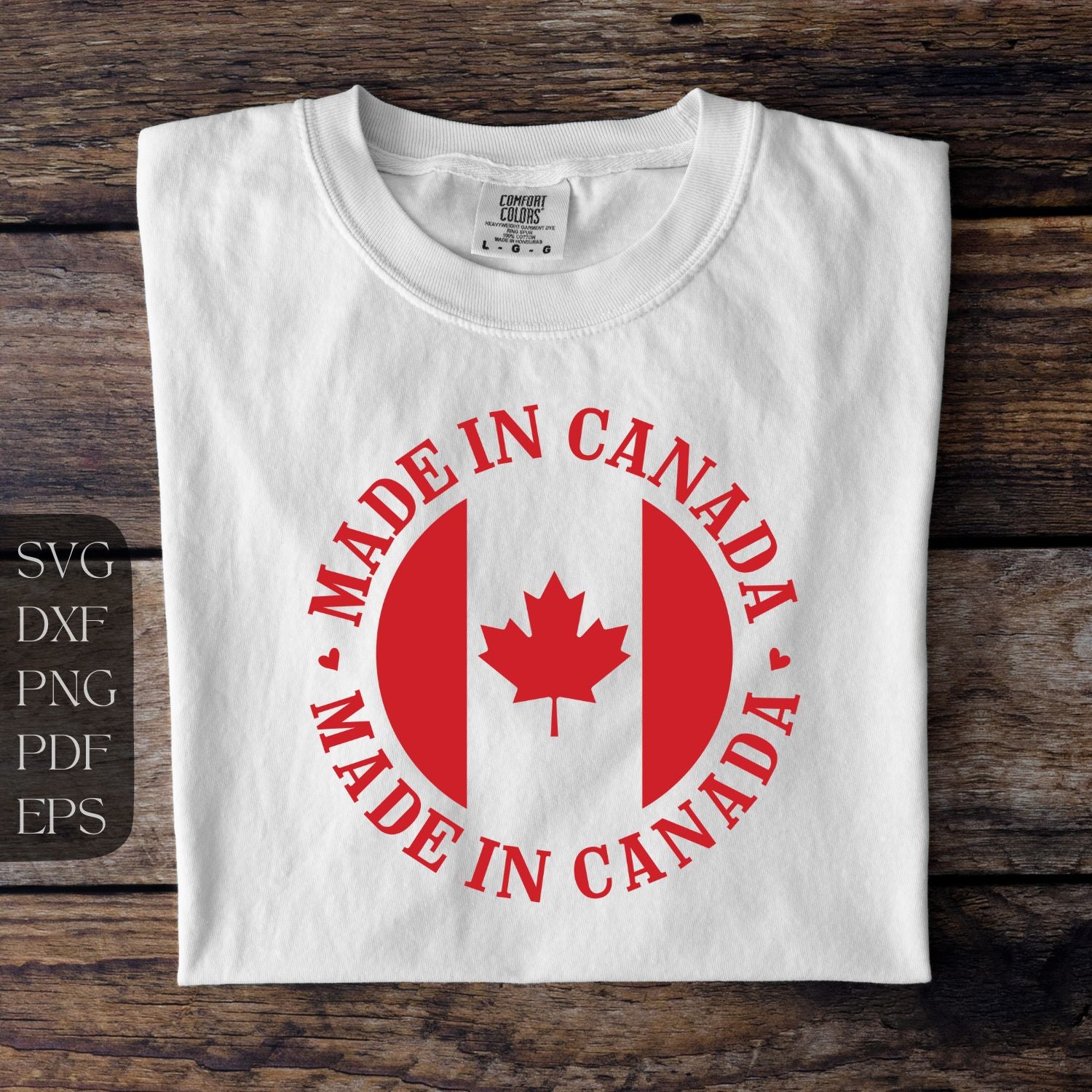Made in Canada, SVG File, PNG for Printing, Canadian Flag, Maple Leaf