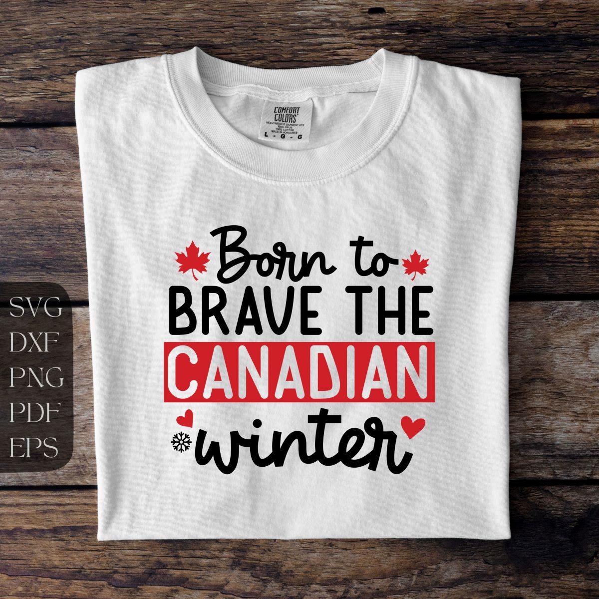 Born to Brave the Canadian Winter SVG, Canadian Cut File, PNG for ...