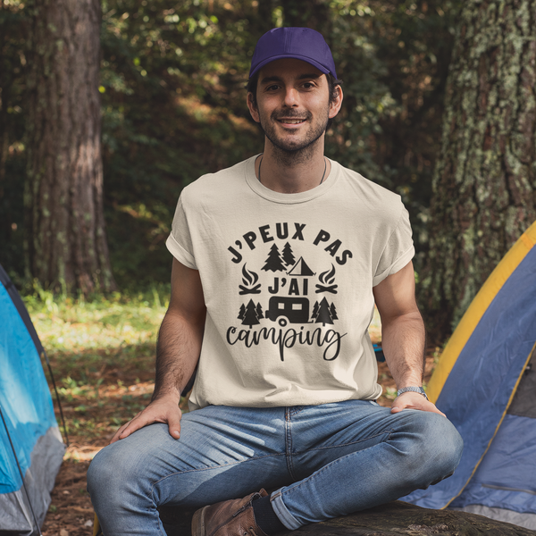 J'peux pas j'ai camping. Fichier de découpe SVG, DXF, PNG, PDF