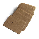 Kraft Paper Ear Studs Hang Tag Jewelry Display Card Earring - 2 inches