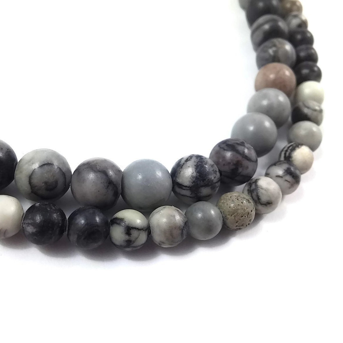 Network Gemstone 6mm, 8mm Round Beads by Strands, for Jewelry making