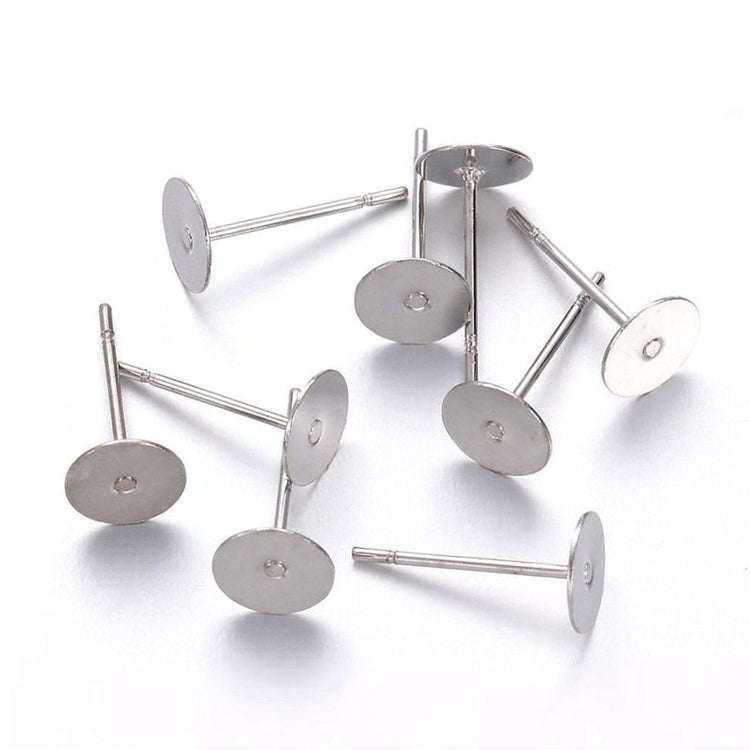 Earring studs for jewelry making, Hypoallergenic ear post components